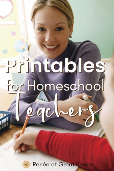 Free Homeschool Printables | Renée at Great Peace