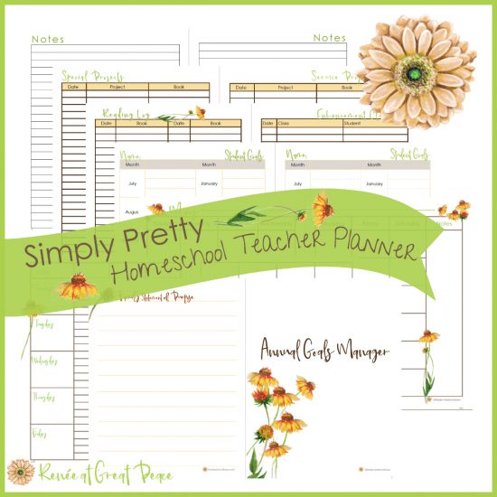 Get your New Simply Pretty Homeschool Planner Free Download | Great ...