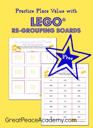 Learning Place Value with LEGO Re-grouping Boards