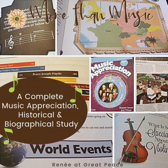 Music Appreciation for Elementary Homeschool | Renée at Great Peace