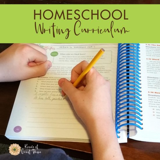 Homeschool Writing Curriculum Takes the Fear Out of Writing