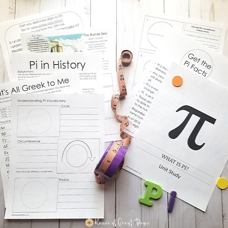 A Pi Day Unit Study Download | Great Peace Living