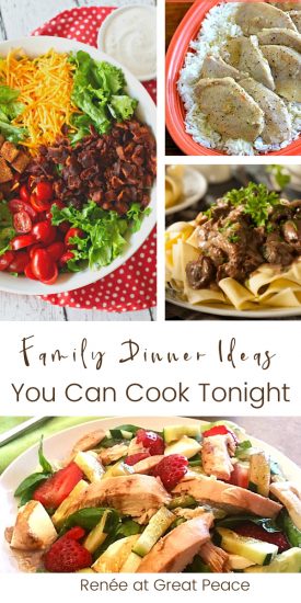 Easy Family Dinner Ideas You Can Cook Tonight | Renee at Great Peace