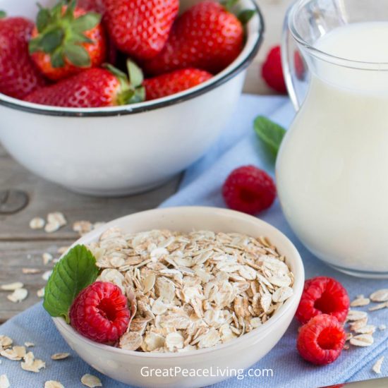 Breakfast Ideas Made with Oats | Great Peace Living